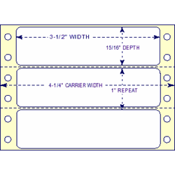 Compulabel Pinfeed Computer Labels 3in to 5in Width Labels