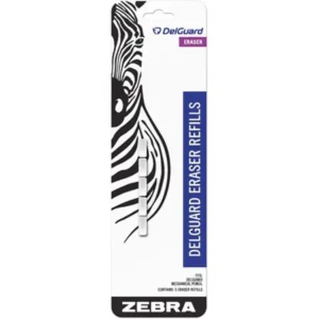Zebra Pen DelGuard Mechanical Pencil Eraser Refill 5pk