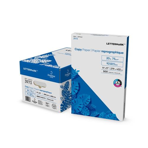 11" x 17" | 20# | 92 BRIGHT PAPER | 2500 SHEETS/CTN - ICC Business Products