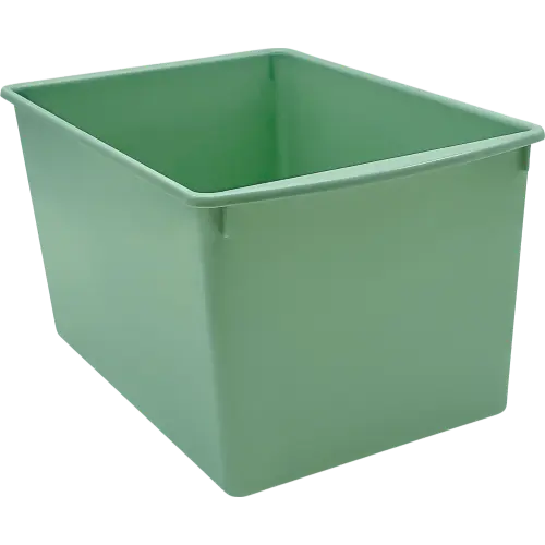Eucalyptus Green Plastic Multi-Purpose Bin - The School Box Inc