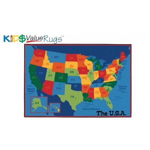 USA Map Rug - The School Box Inc