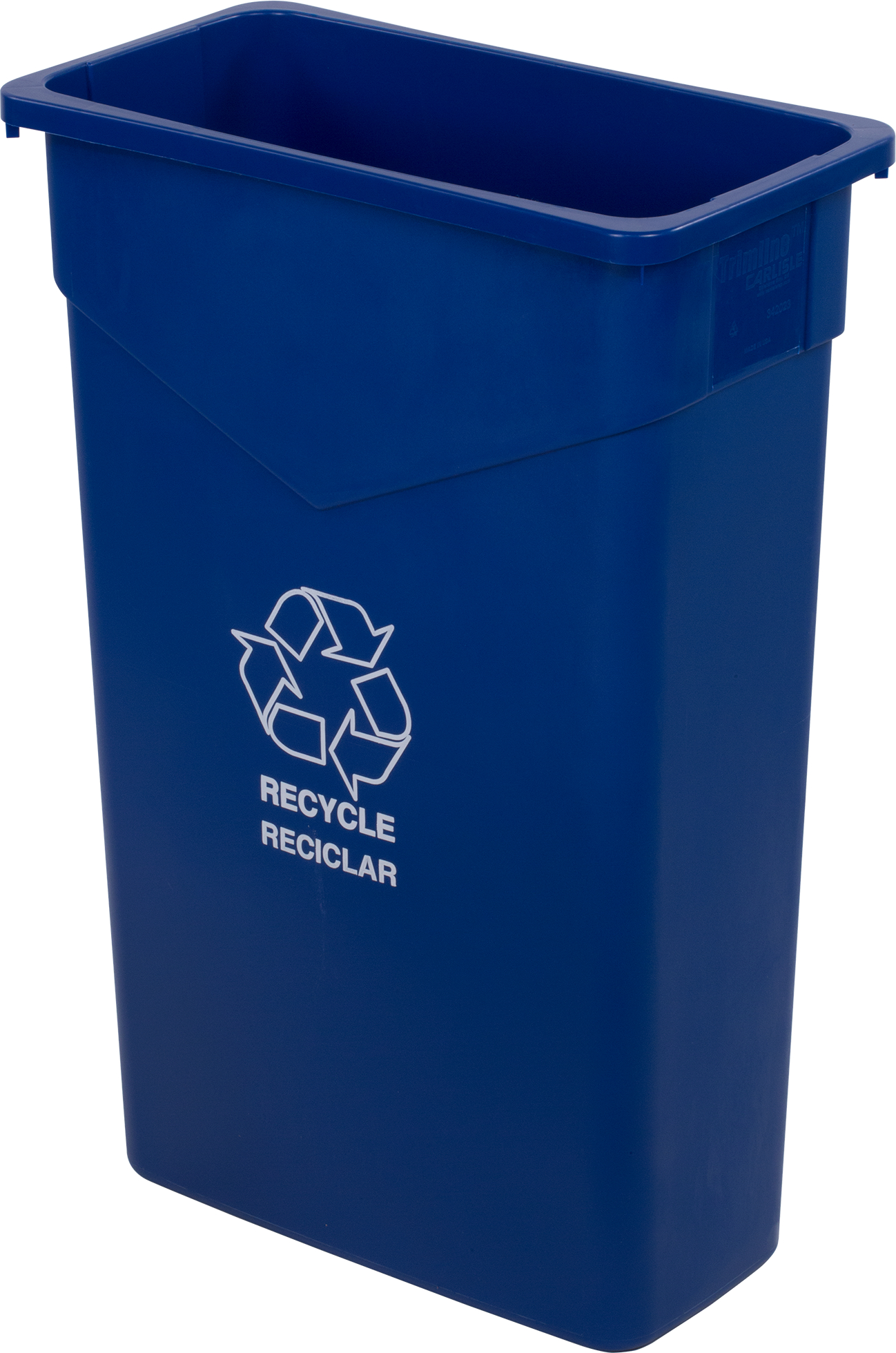 Trimlinetm Rectangle Recycle Waste Container 23 Gallon - Blue - 342023REC14