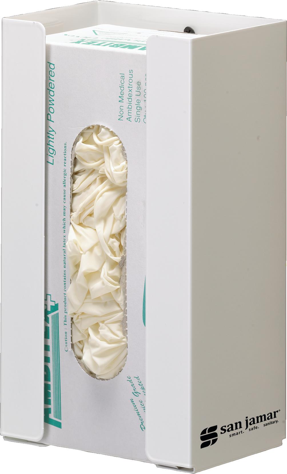 Disposable Glove Dispenser, White, 1 Box - White - G0802