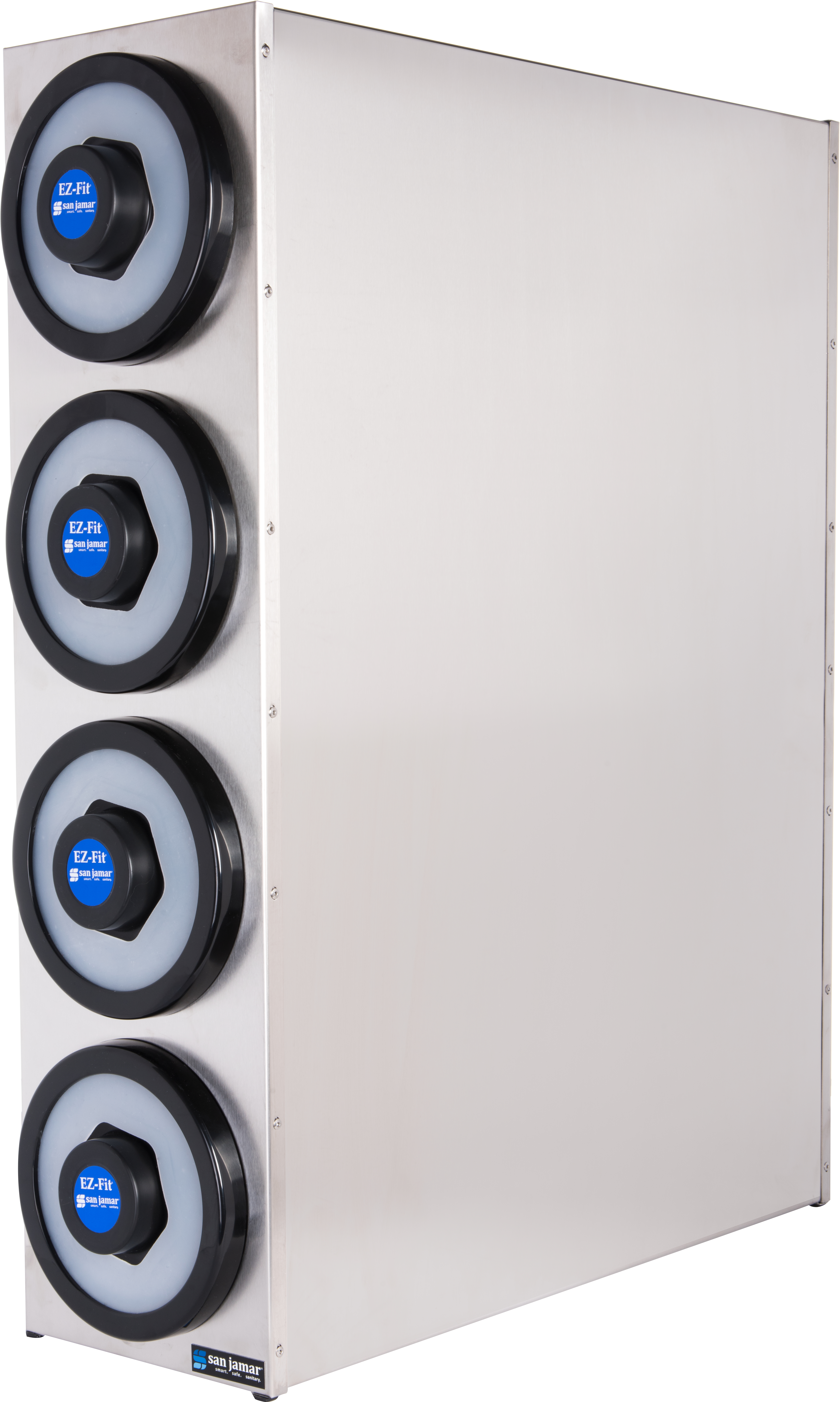 Ez-Fit Stainless Steel Beverage Dispenser Cabinet - 4 Tier - Chrome - C2804