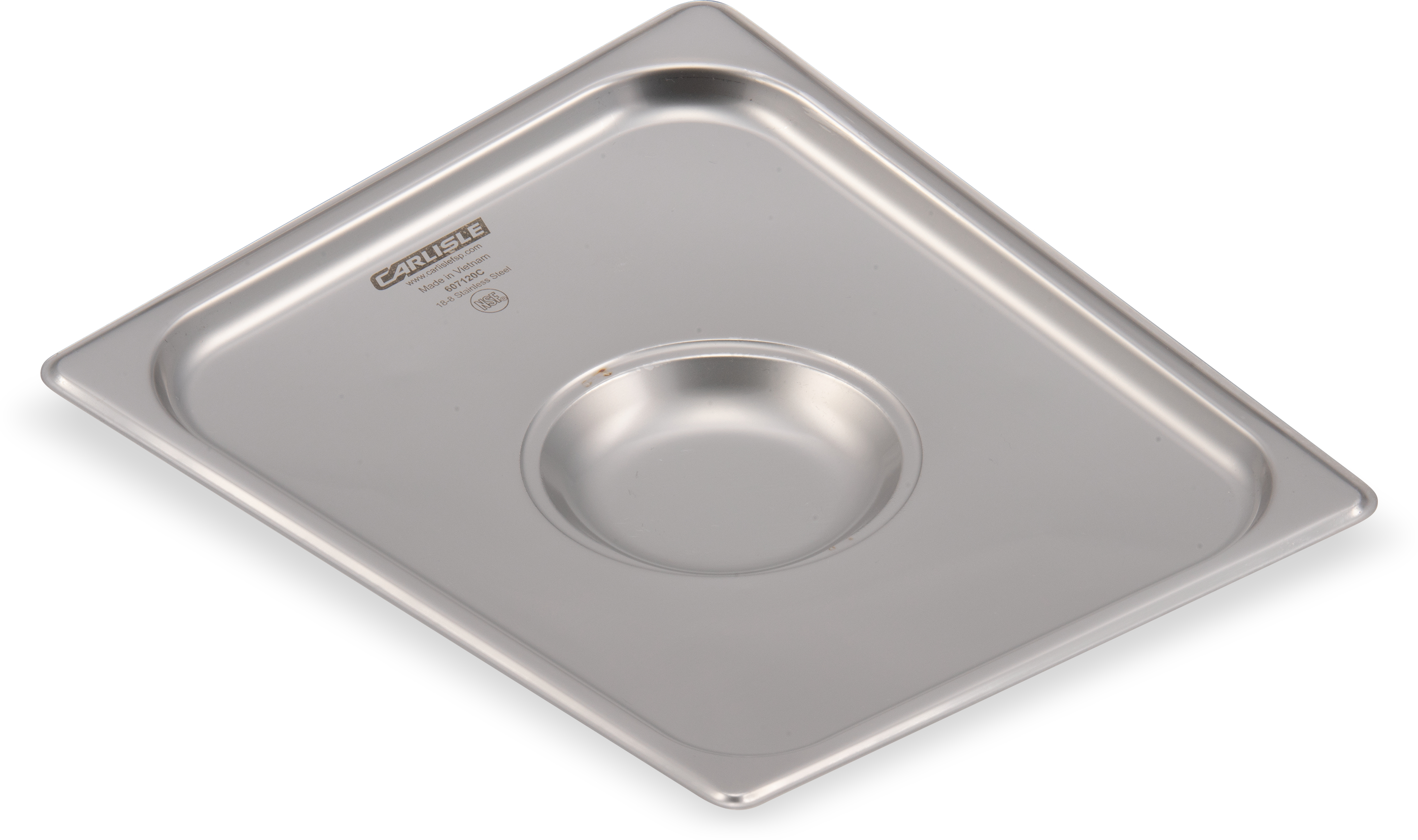 Durapantm Stainless Steel Steam Table Hotel Pan Handled Cover 1/2 Size ...