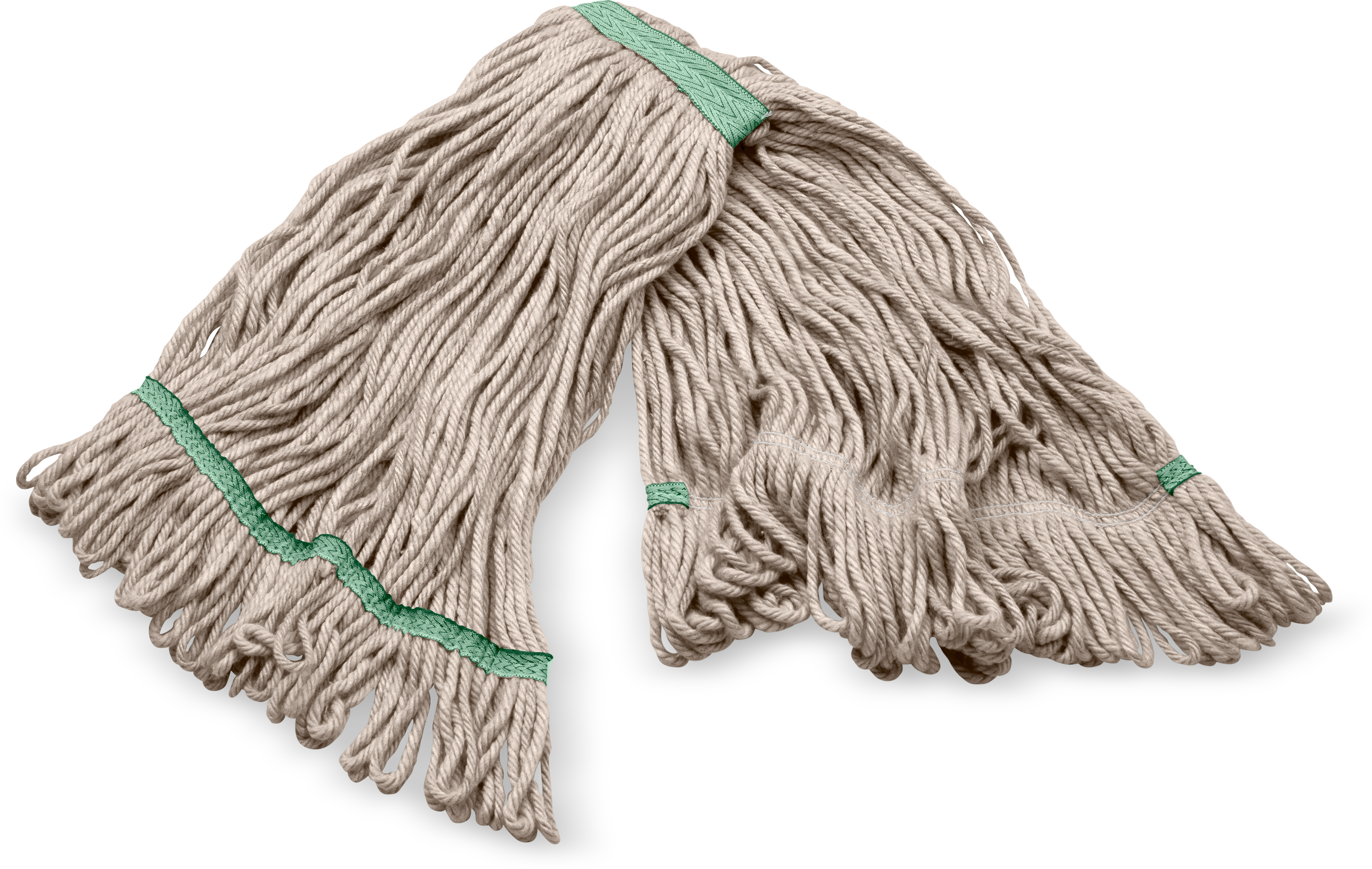 Anti-Microbial Med Natural Looped End Mop Green Ba - 369320M00