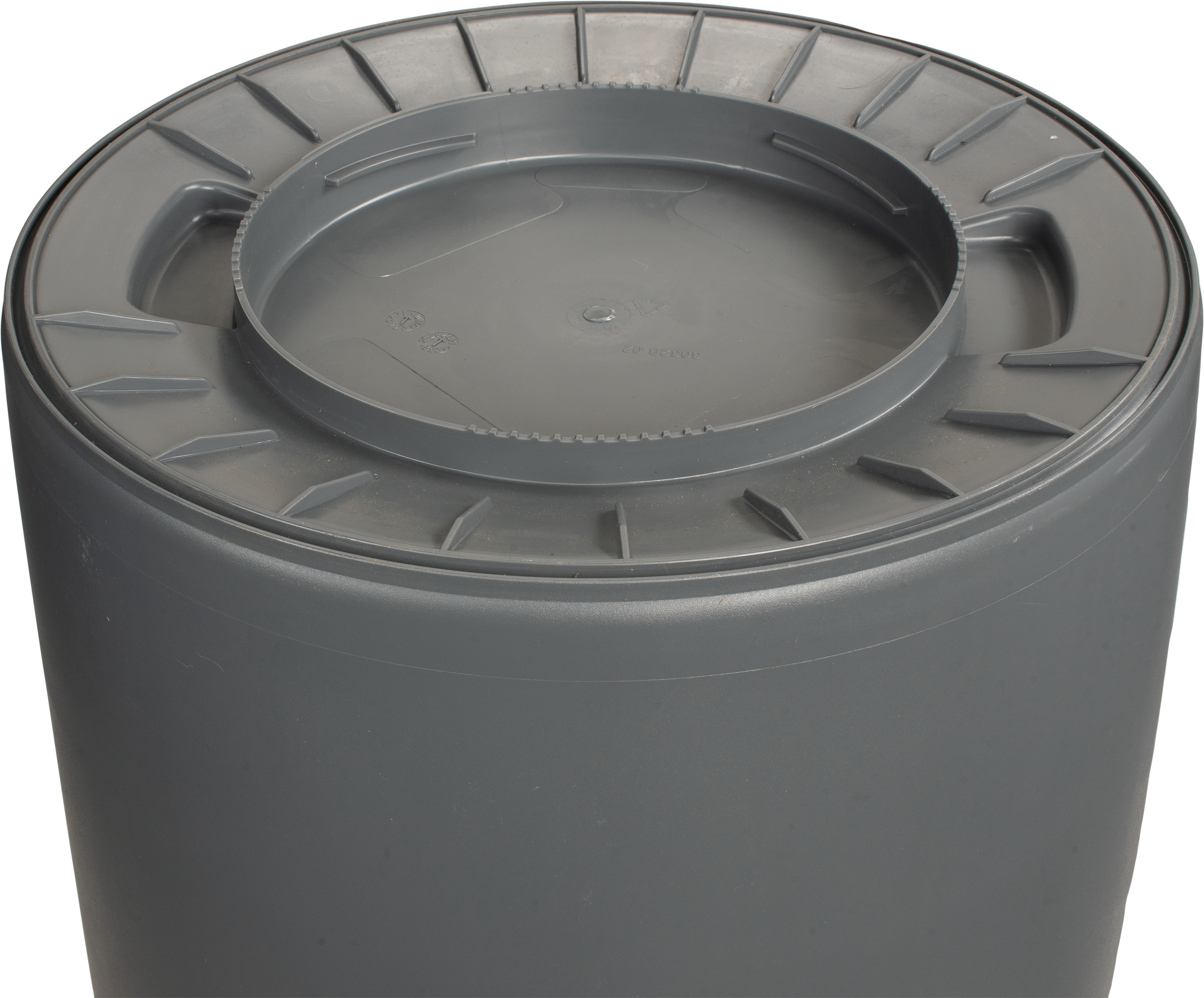 Broncotm Round Waste Bin Trash Container 32 Gallon - Gray - 34103223