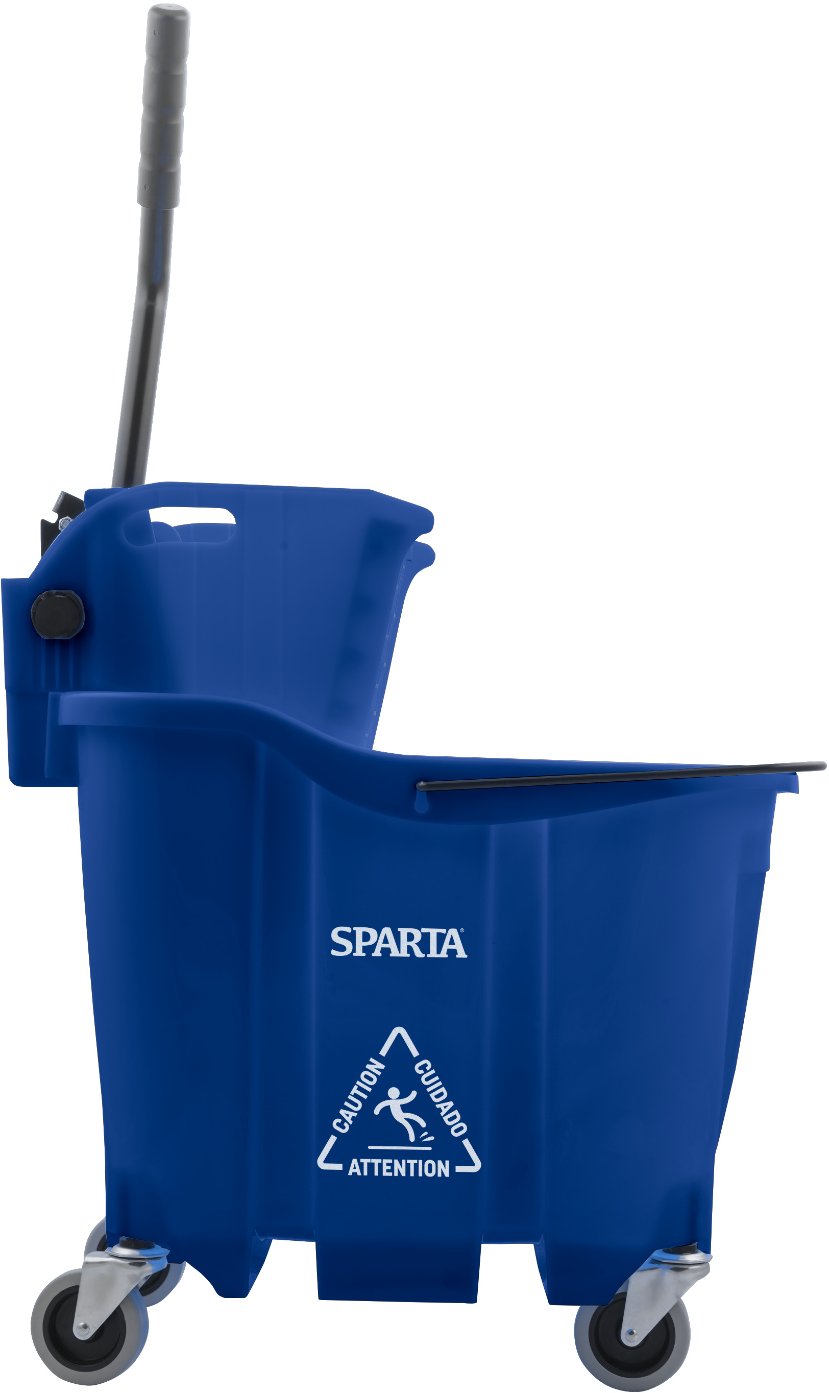 Omnifittm 35Qt Mop Bucket Combo: Side Press Wringer 35Qt - Blue - 8690414
