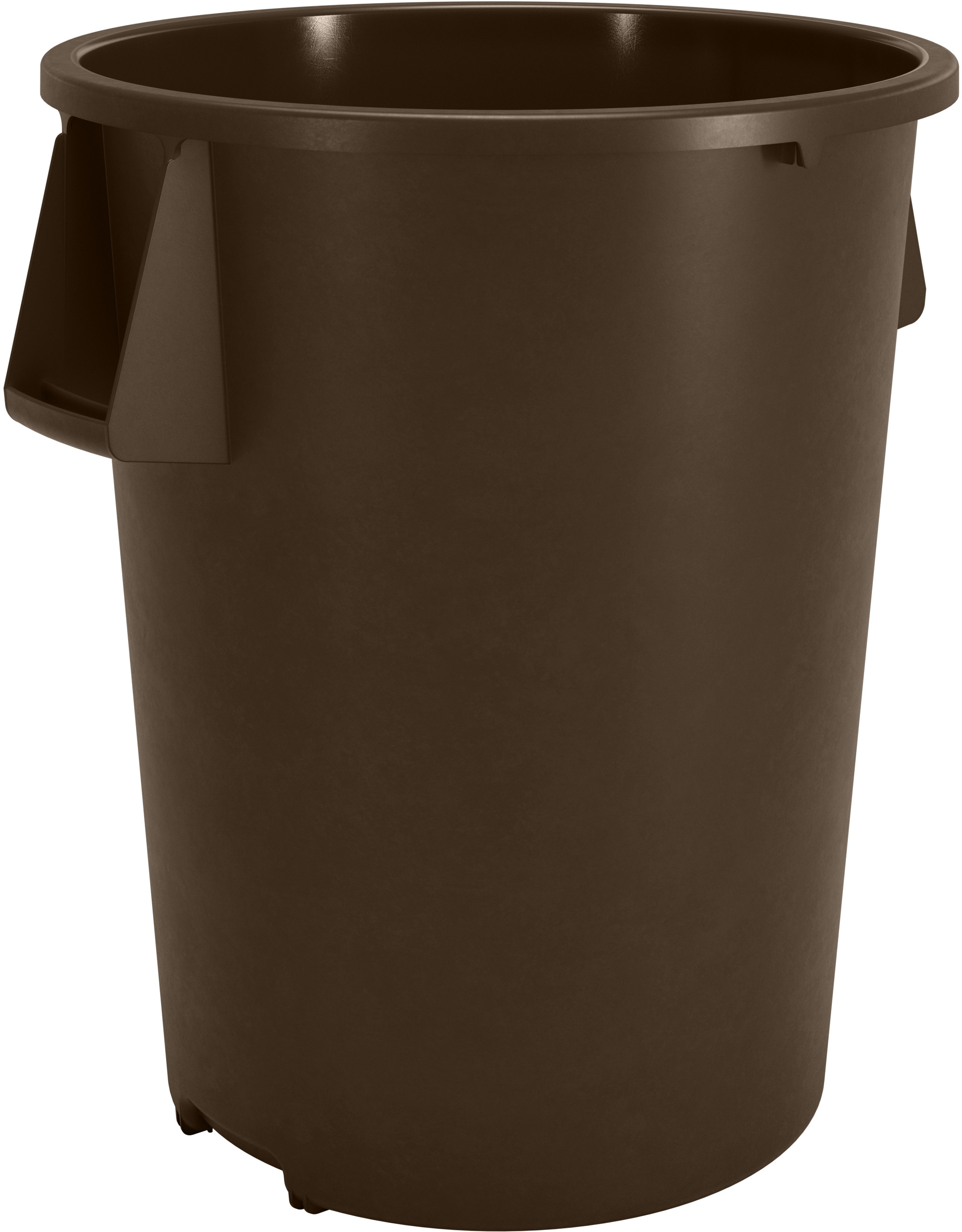 Broncotm Round Waste Bin Trash Container 55 Gallon - Brown - 84105501