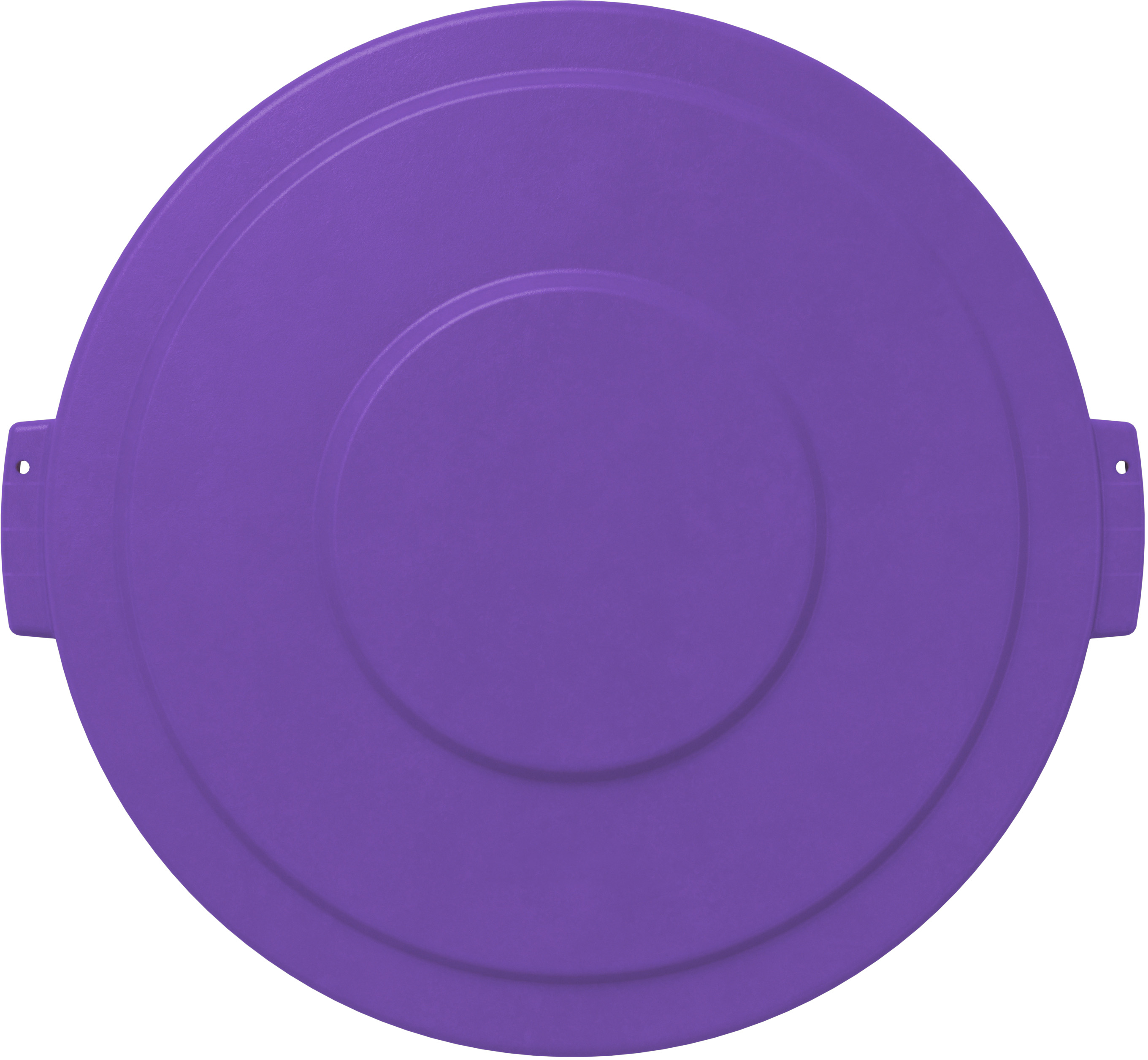 Bronco Round Waste Bin Trash Container Lid 44 Gallon - Purple - 84104589