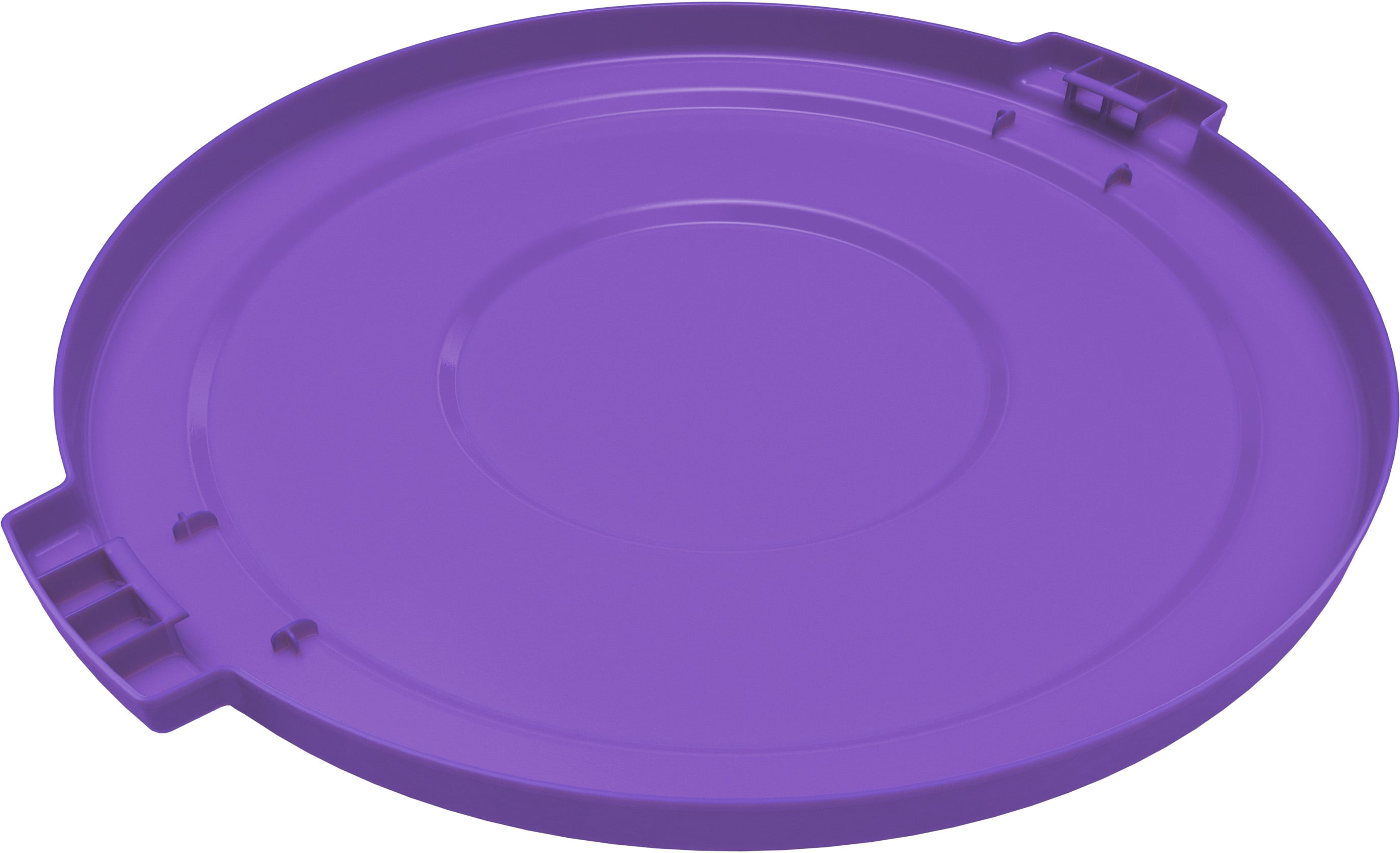 Bronco Round Waste Bin Trash Container Lid 44 Gallon - Purple - 84104589