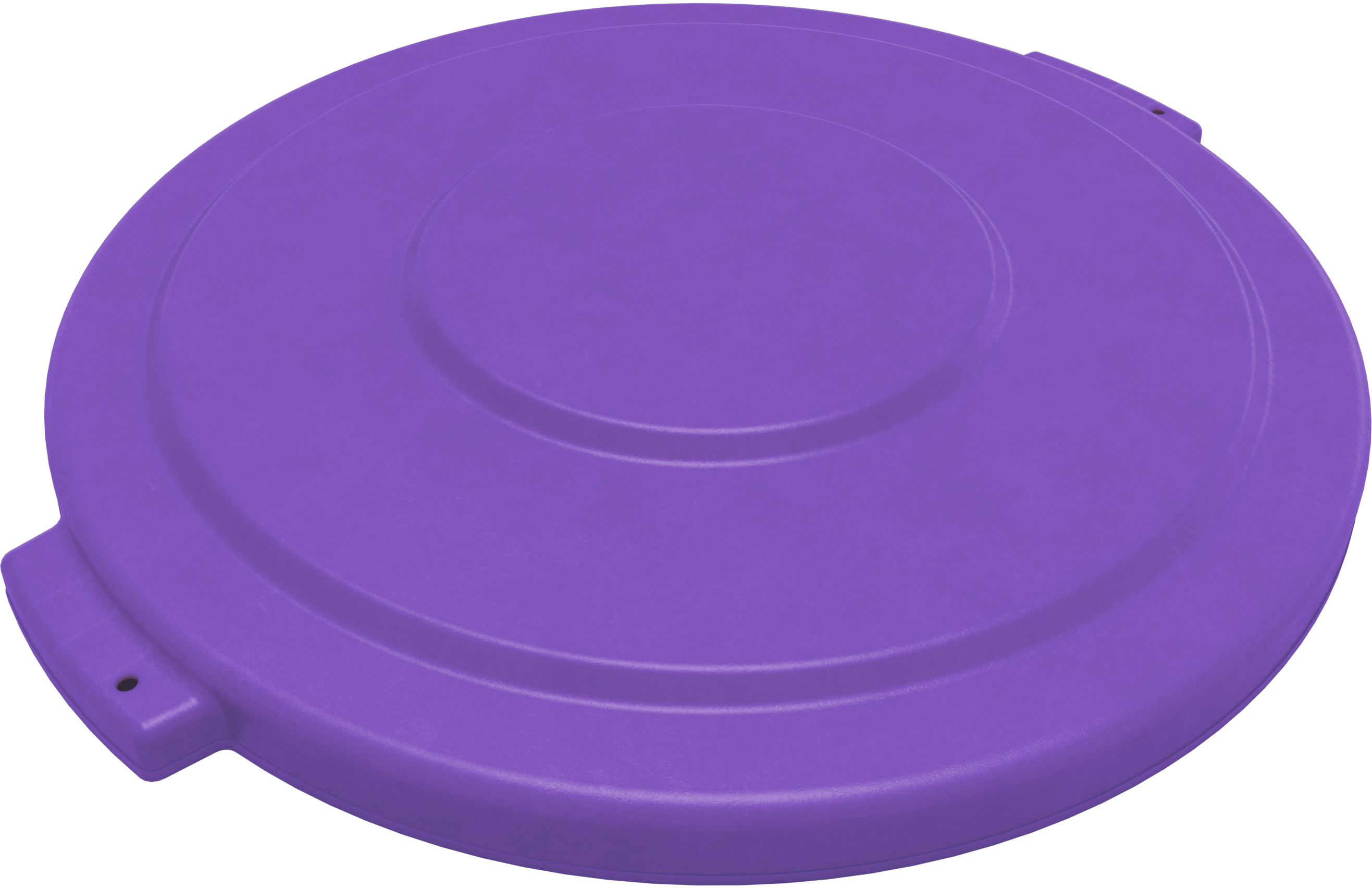 Bronco Round Waste Bin Trash Container Lid 44 Gallon - Purple - 84104589