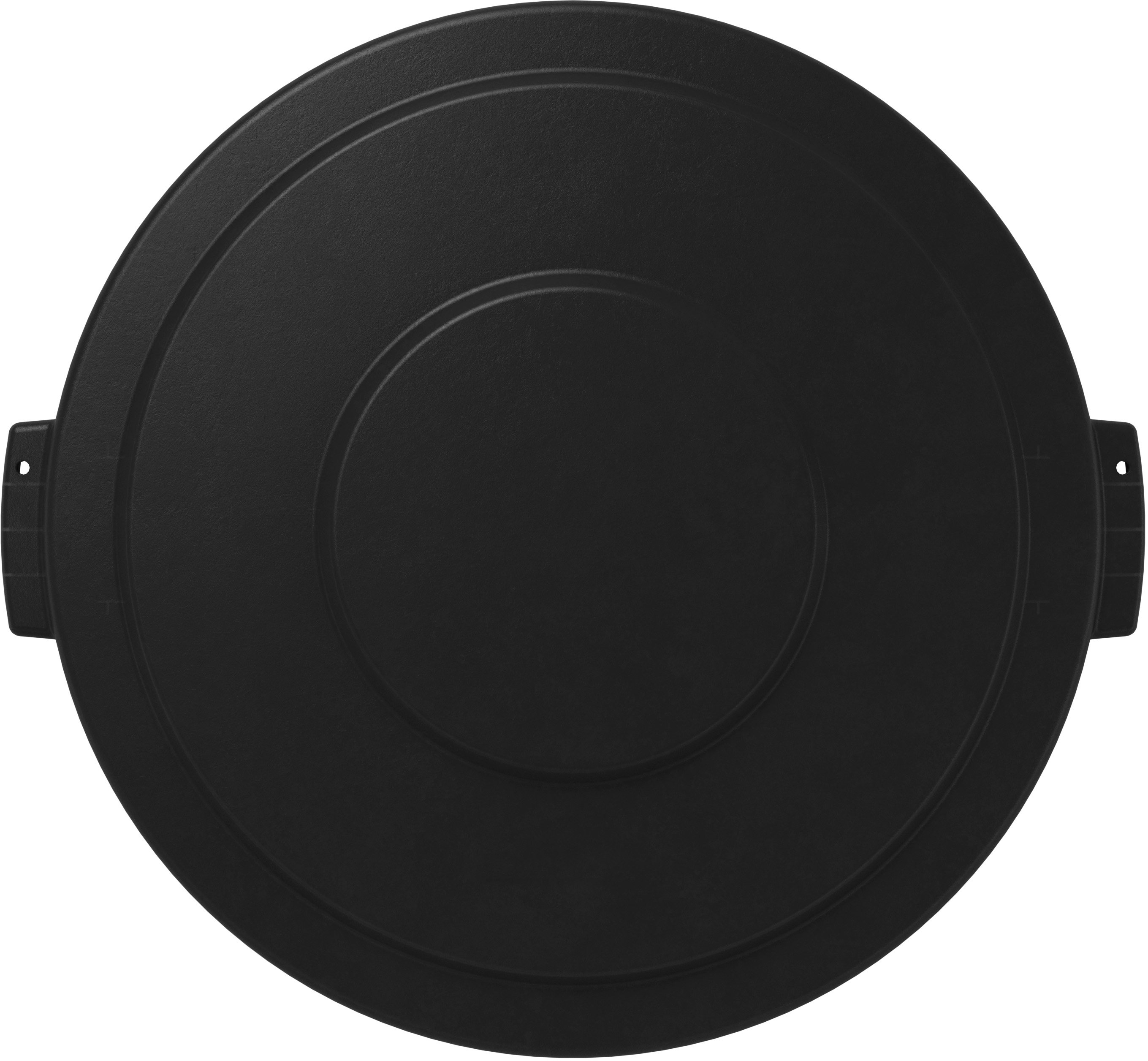 Bronco Round Waste Bin Trash Container Lid 32 Gallon - Black - 84103303