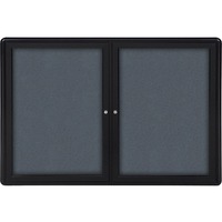 Ghent 2-door Ovation Enclosed Fabric Tackboard