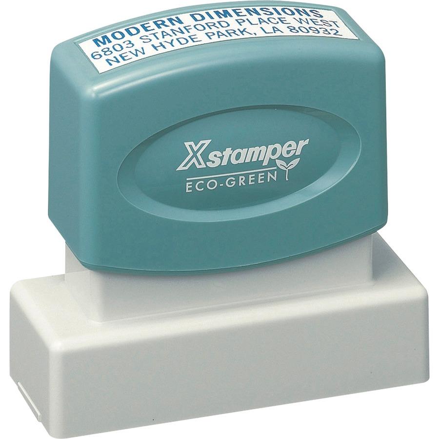 Xstamper Large Business Address Stamp - Message Stamp - 0.59 ... Xstamper Large Business Address Stamp - Message Stamp - 0.59 ...