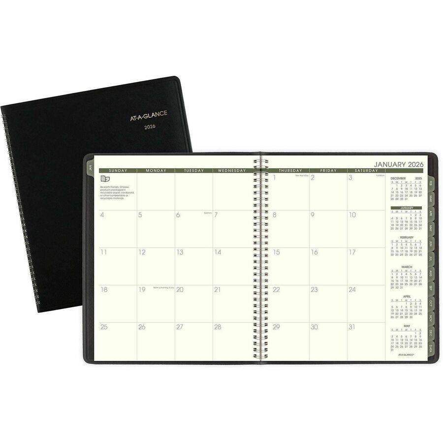 At-A-Glance Recycled Planner - Large Size - Julian Dates AAG70260G05 ...