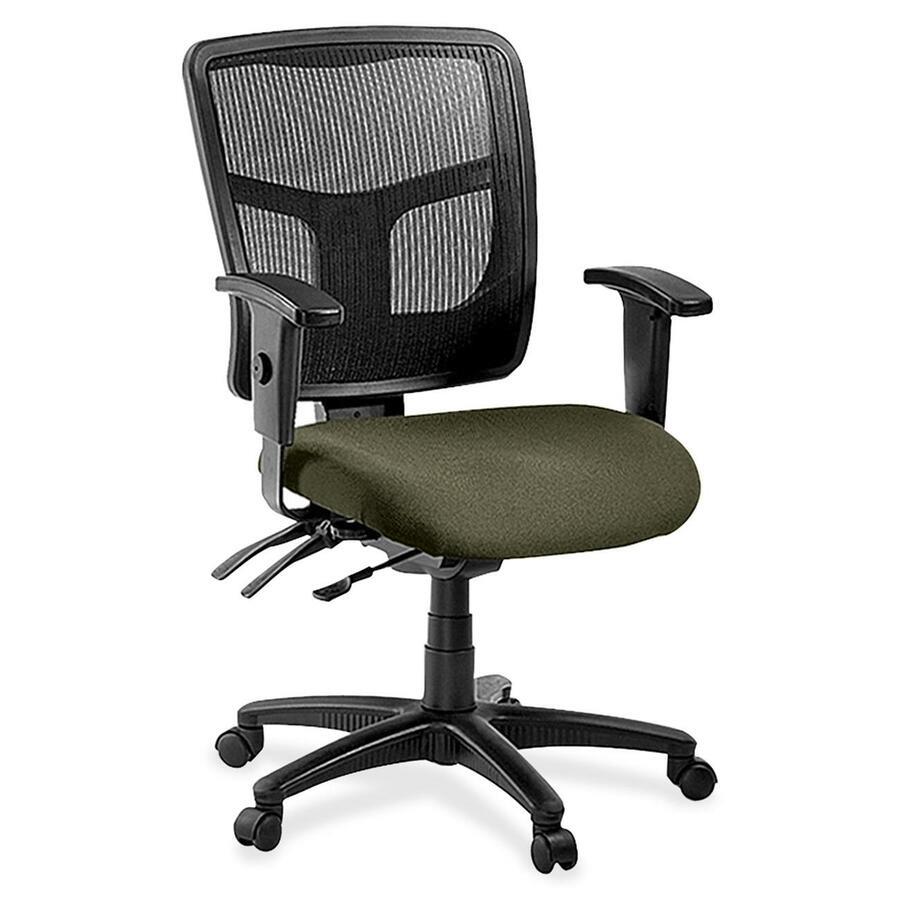 Lorell Ergomesh Mid Back Swivel Mesh Chair - Canyon Fern LLR8620127 ...