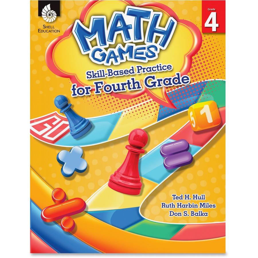 Shell Education Grade 4 Math Games Skills-Based Practice Book by Ted H ...