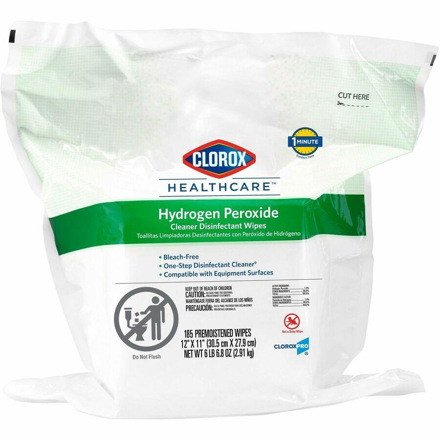 Clorox Healthcare Hydrogen Peroxide Cleaner Disinfectant Wipes - Wipe ...