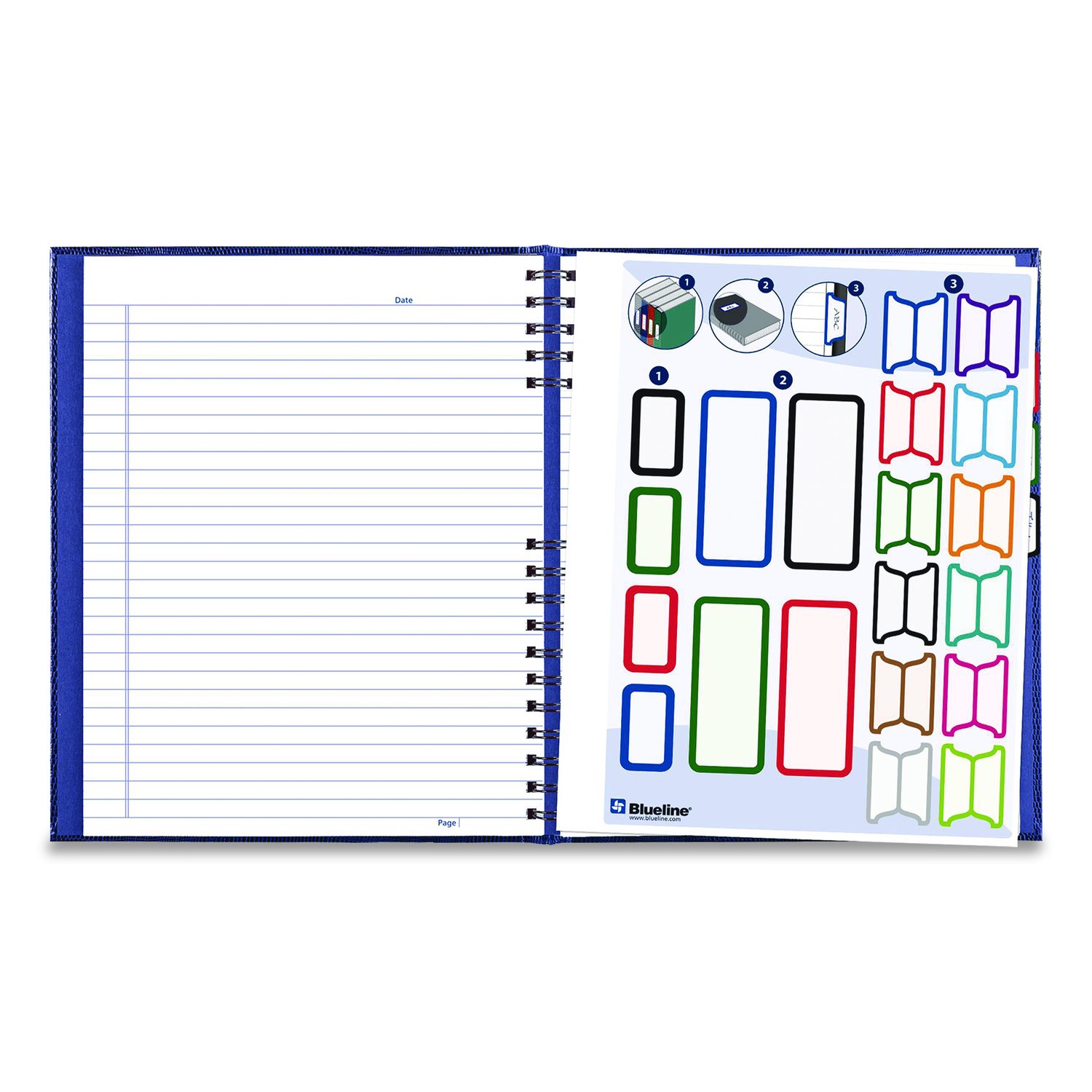 NotePro Notebook, 1-Subject, Wide/Legal Rule, Indigo Blue Cover, (100 ...