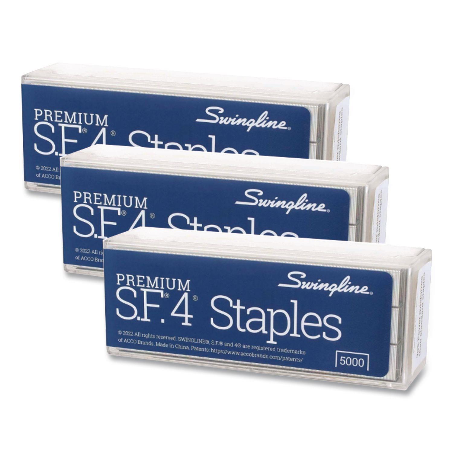 S.F. 1 Standard Staples, 0.25" Leg, 0.5" Crown, Steel, 5,000/Box, 3 ...