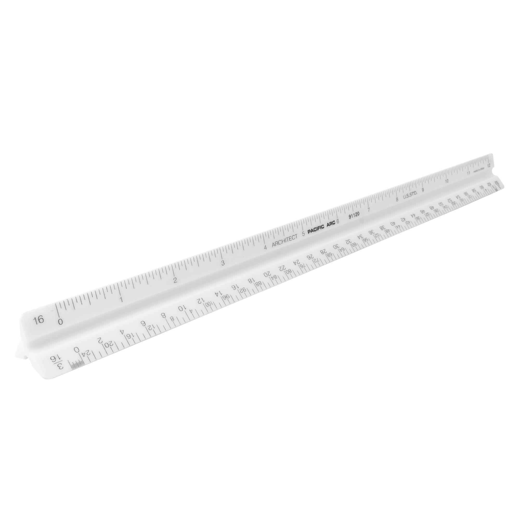 12" Plastic Architect Triangular Scale - The Complete Line, LLC