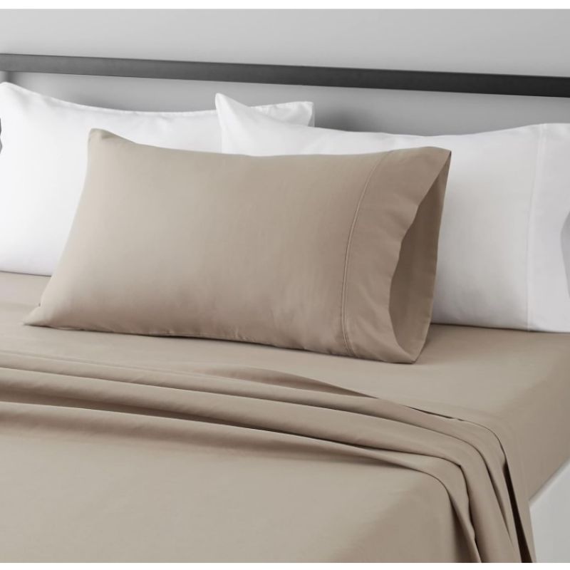 SHEET SET 4PC BEIGE TWIN - Creative House Do It Best
