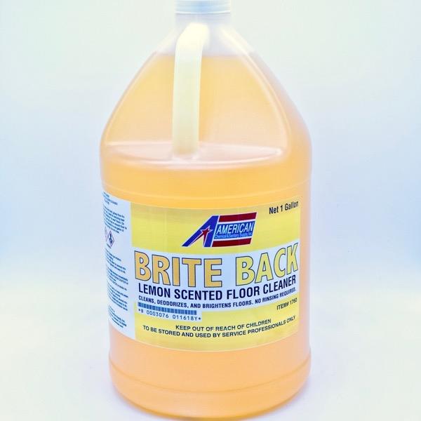 BRIGHT BACK NEUTRAL CLEANER (Lemon fragance) - American Sanitary Supply ...
