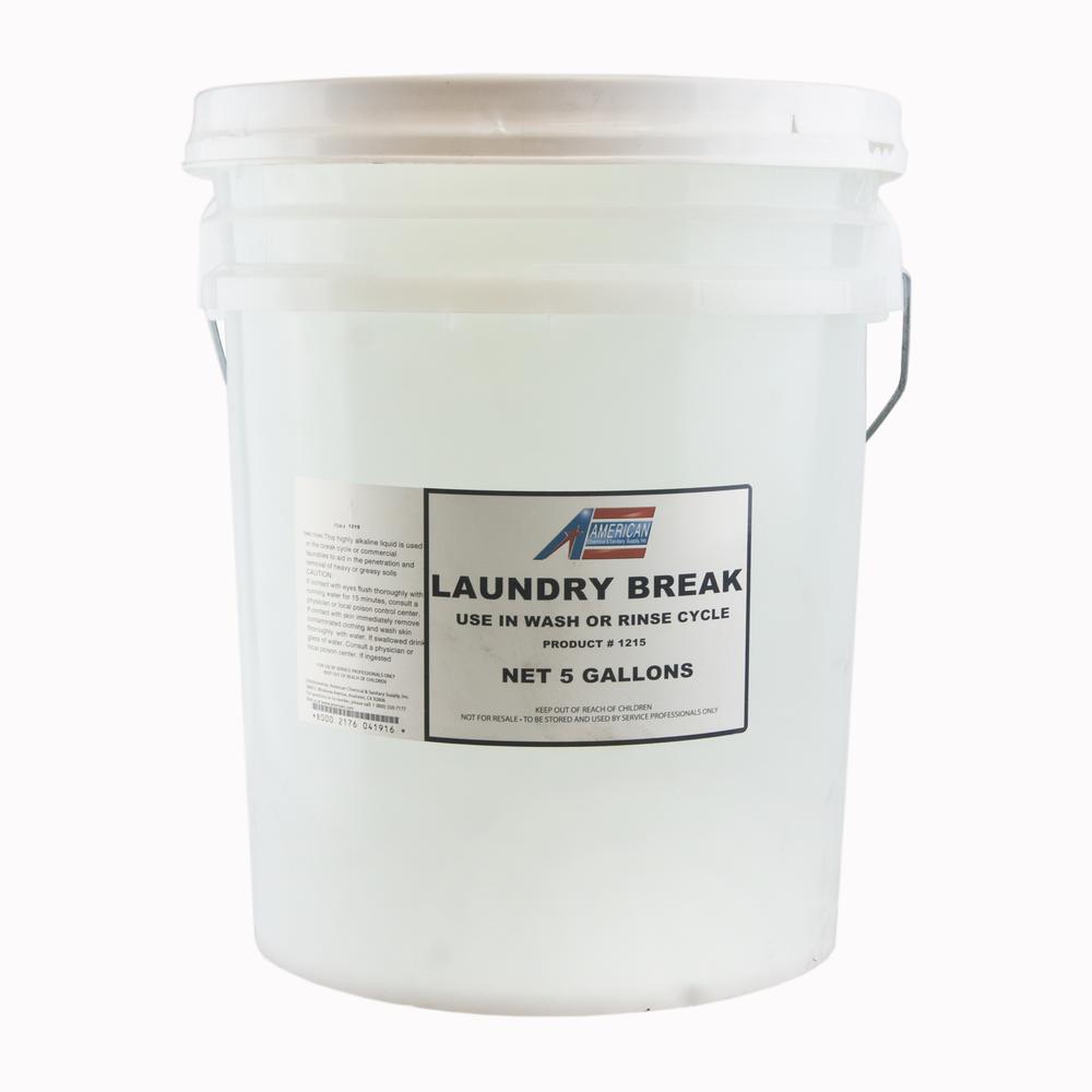 PL. laundry break, 5 gallon pail - American Sanitary Supply Co. Inc