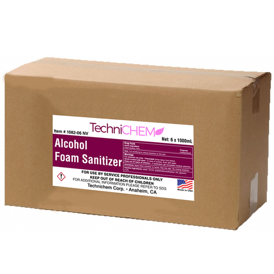 CS-ALCOHOL FOAM SANITIZER "CLEAR" 1000ML 6/CS (MANUAL DISPENSER ...