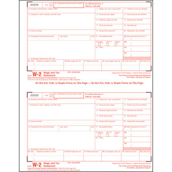 W-2 Forms ( 6-PART) - InkJet/Laser - BOSS Office and Computer Products