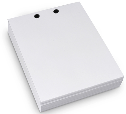 Office/Copy Paper, 2-Hole Punched, 96 Brightness, 8-1/2" x 11", White ...