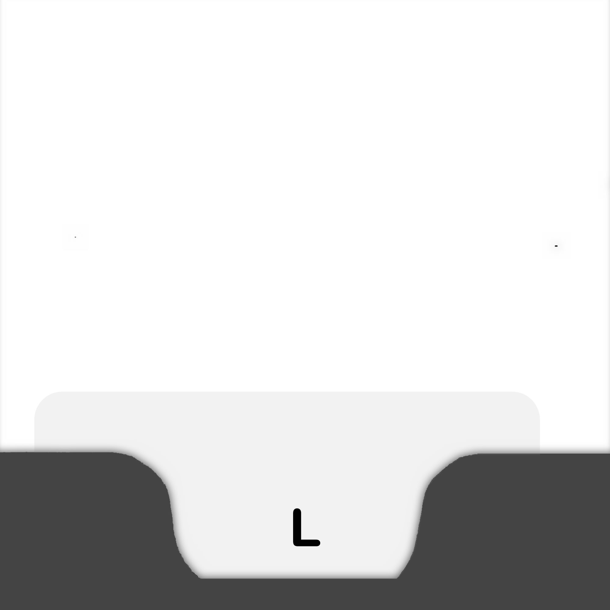 Bottom Letter Tab Divider, Avery-Style, Title: L, 8 1/2" x 11", White ...