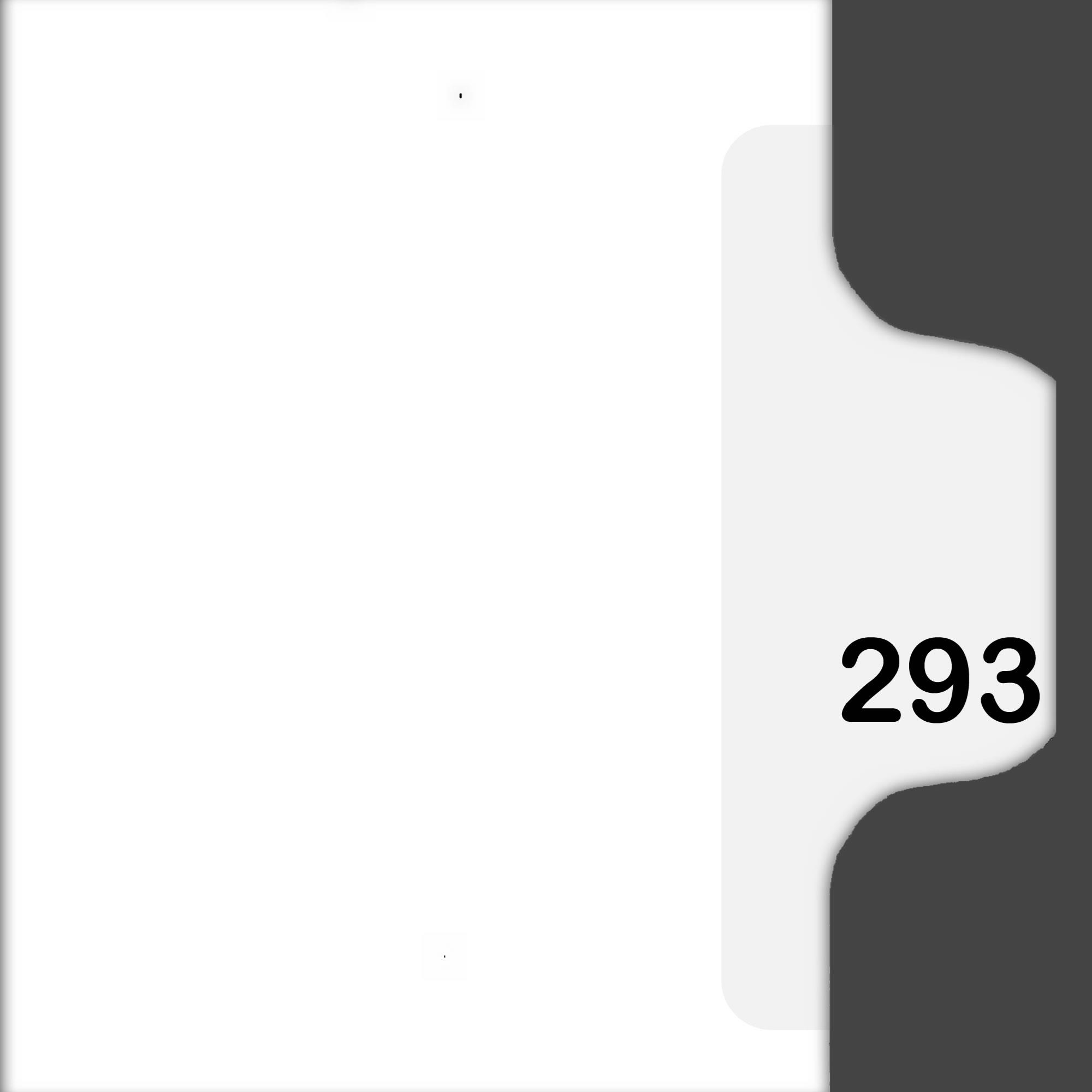 Side Number Tab Divider, Avery-Style, Title: 293, 8 1/2" x 11", White ...
