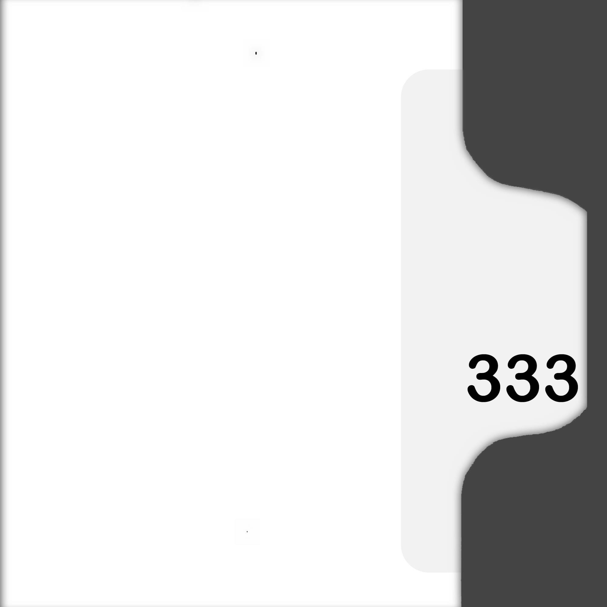 Side Number Tab Divider, Avery-Style, Title: 333, 8 1/2" x 11", White ...