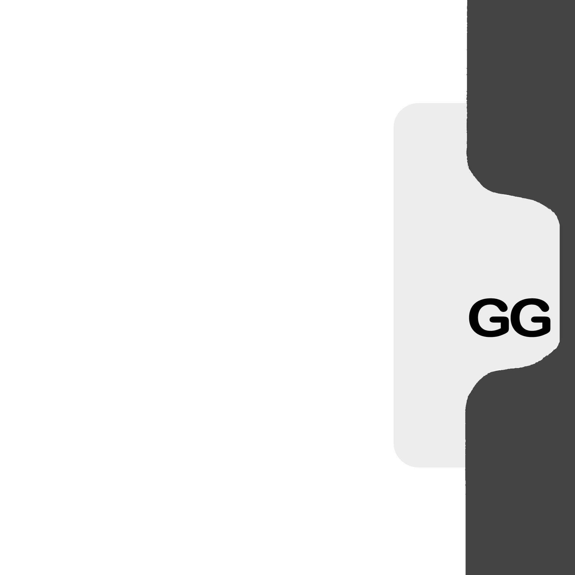 Side Tab Divider, Avery-Style, Title: GG, 8 1/2" x 11", White, 25/Pack ...