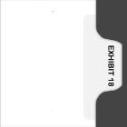 Side Number Exhibit Tab Divider , Avery-Style, Title: Exhibit 18, 8 1/2 ...