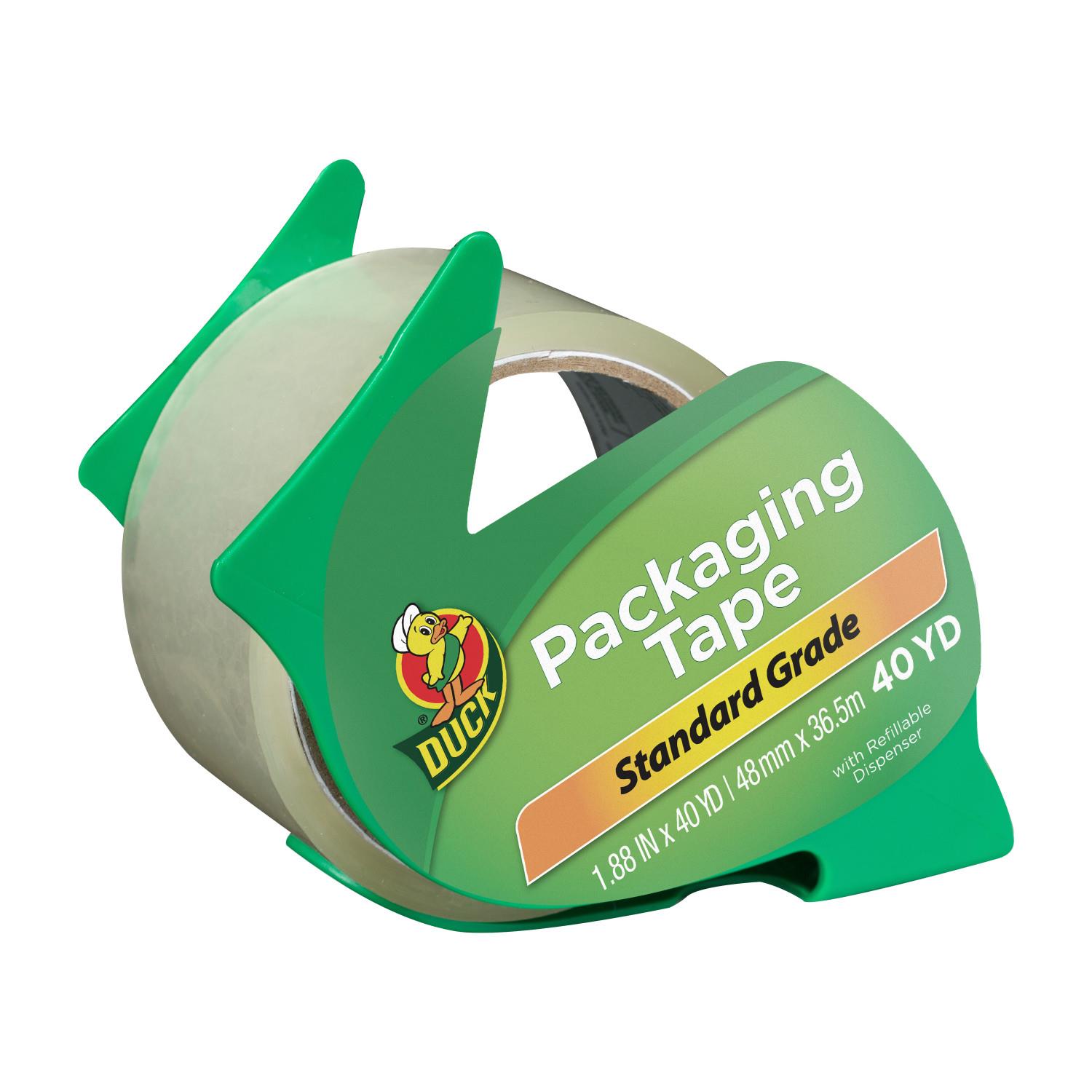 Duck® Brand Standard Packaging Tape With Dispenser - Clear, 1.88 in. x ...