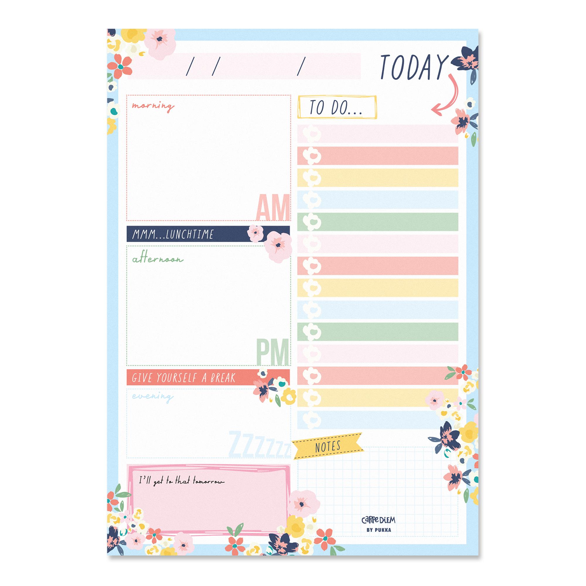 Ditsy Floral Daily Planner Pad, Sold & Priced Individually