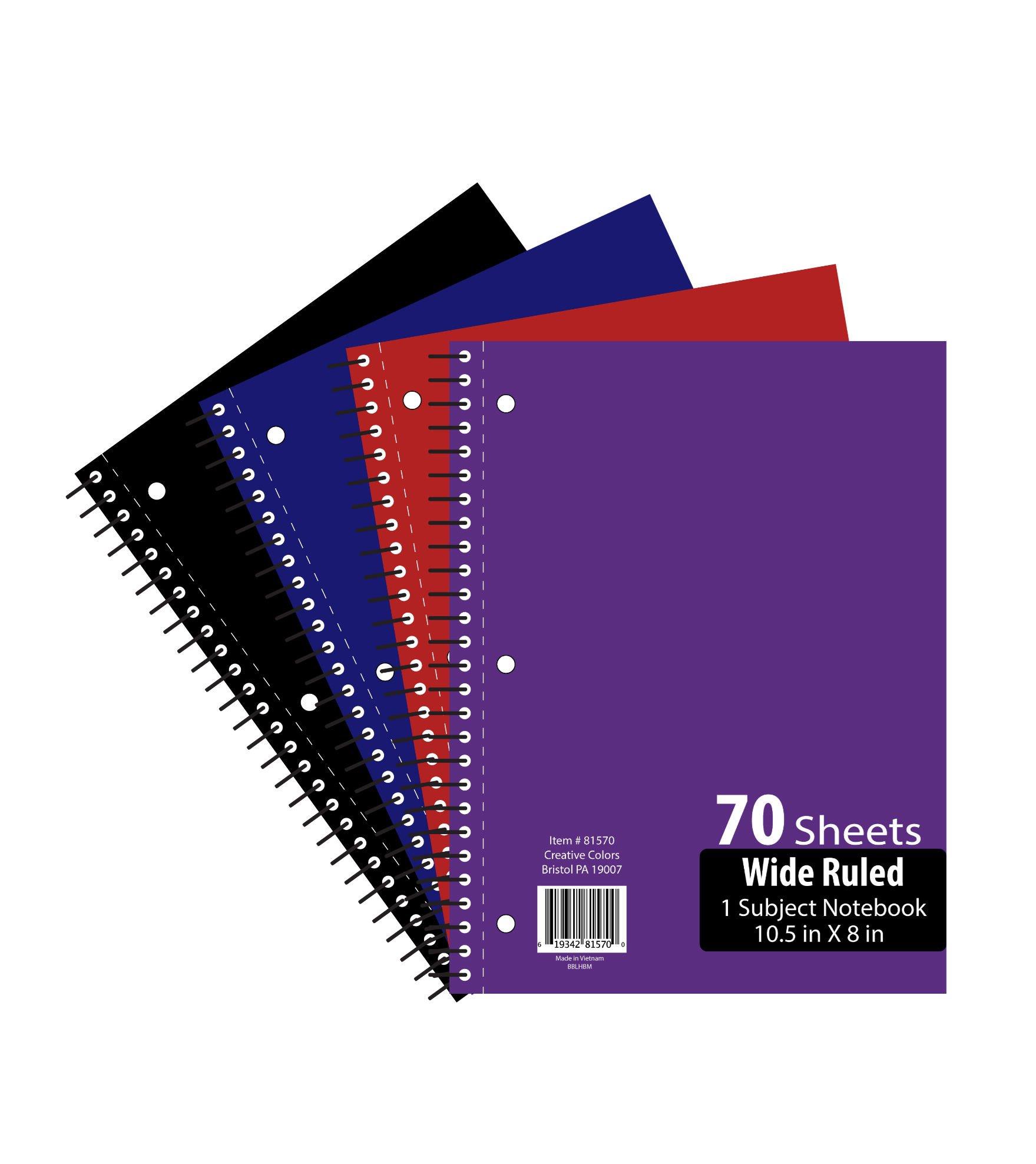 Wholesale BULK Notebook Wide Ruled FCS81570 In Bulk