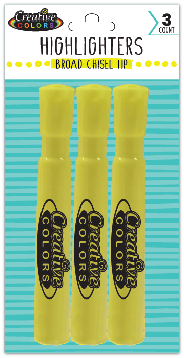 Yellow Highlighters-3 Pack