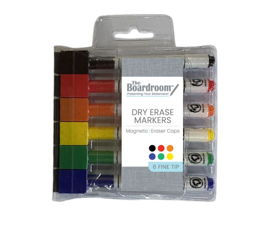 BULK Carton The BoardRoom 6 Count Dry Erase Markers with Eraser ...