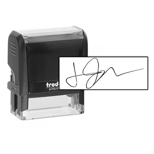 Signature Stamp, Trodat Printy 4913 Self-Inking, 7/8" x 2-3/8 ...