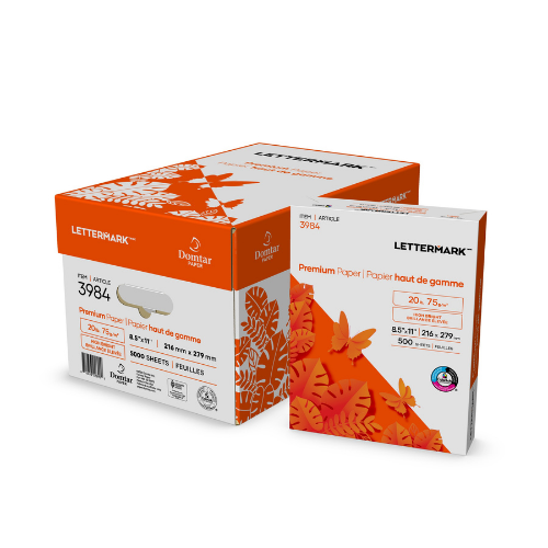 Lettermark Premium Copy Paper, 96 Bright, 20lb, 8.5 x 11, Letter Size ...