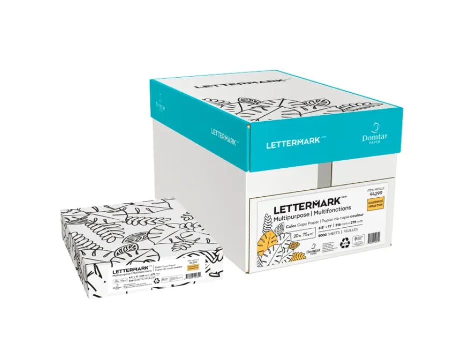 Lettermark Multipurpose Colored Paper, 20 lb, 8.5 x 11, Goldenrod, 500 ...