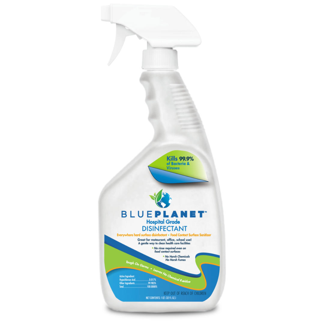 Blue Planet Disinfectant and Sanitizer - Mild Odor- Disinfect and ...