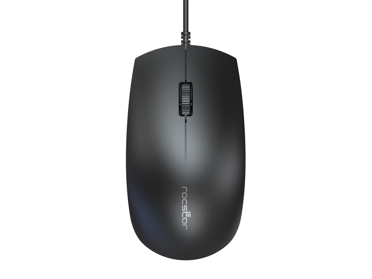Premium M10 USB Corded Optical Mouse - Black - Optical - Cable - Black ...