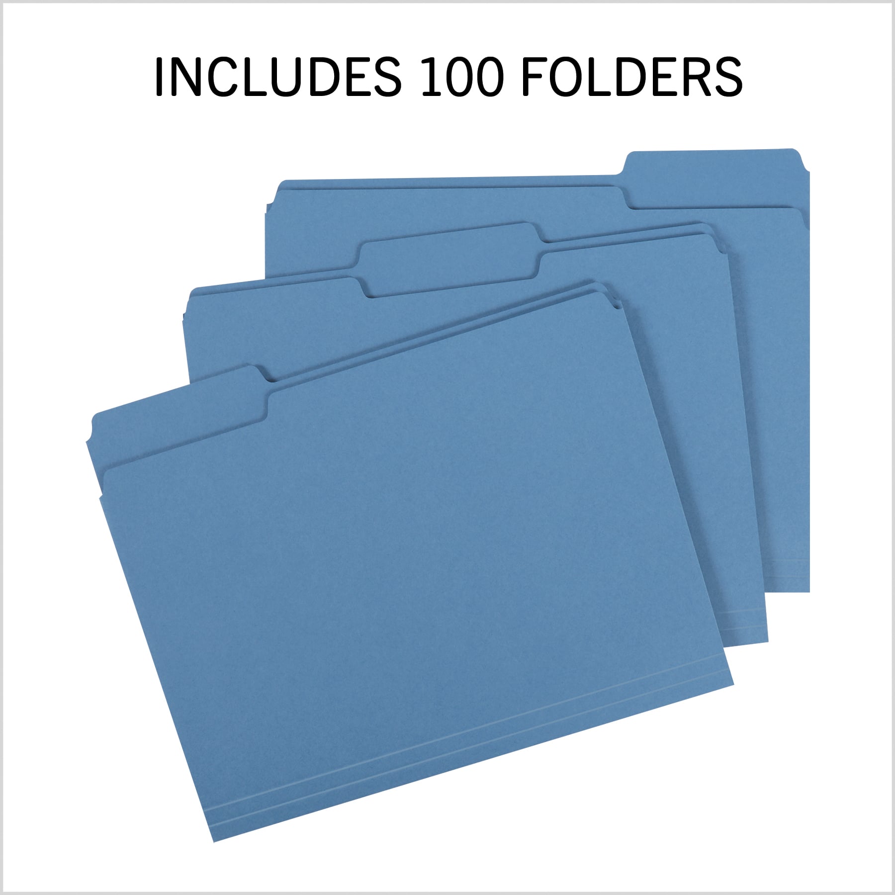 Deluxe Colored Top Tab File Folders, 1/3-Cut Tabs: Assorted, Letter ...