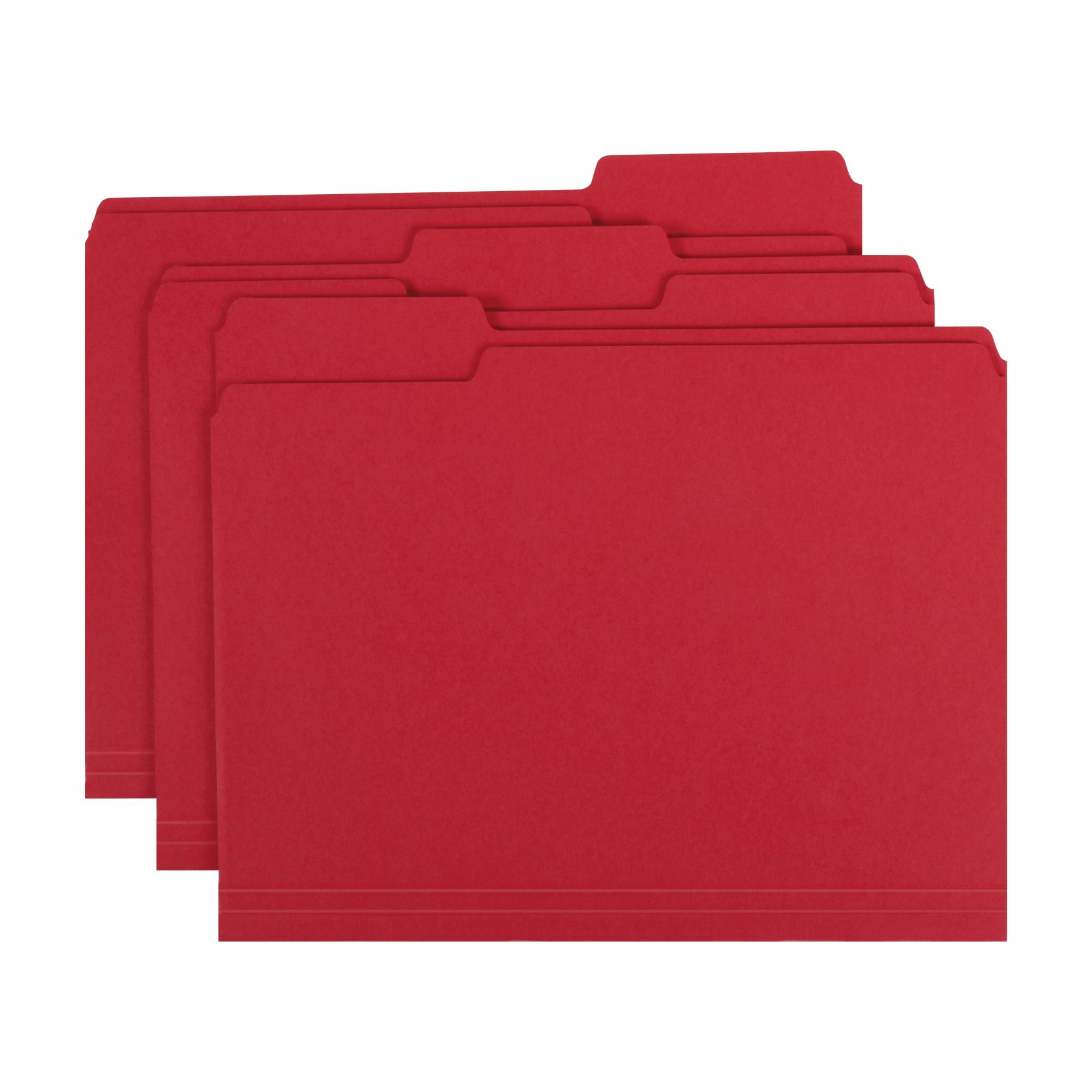 Deluxe Colored Top Tab File Folders, 1/3-Cut Tabs: Assorted, Letter ...