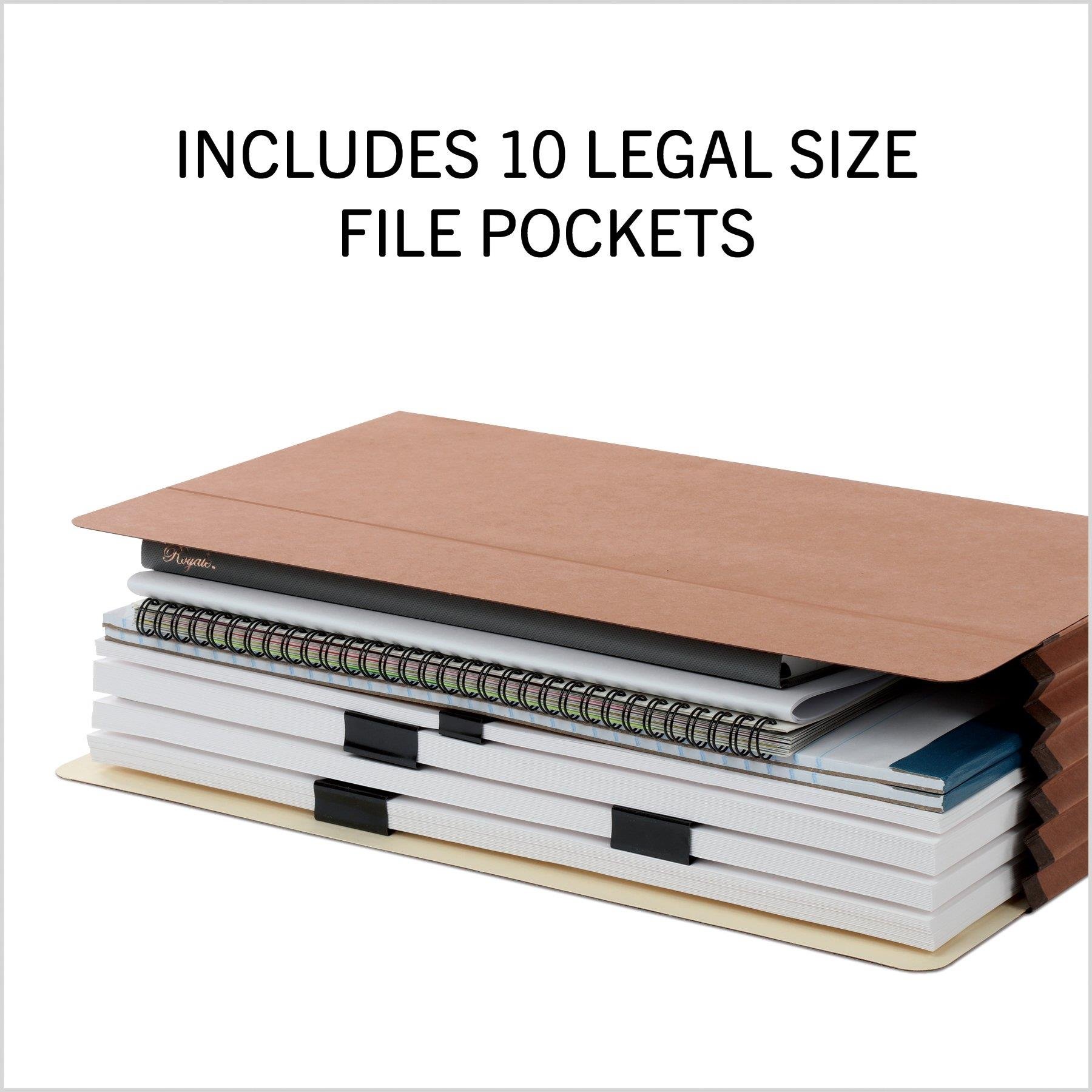 Redrope Expanding File Pockets, Legal Size, Redrope, 5.25" Expansion ...
